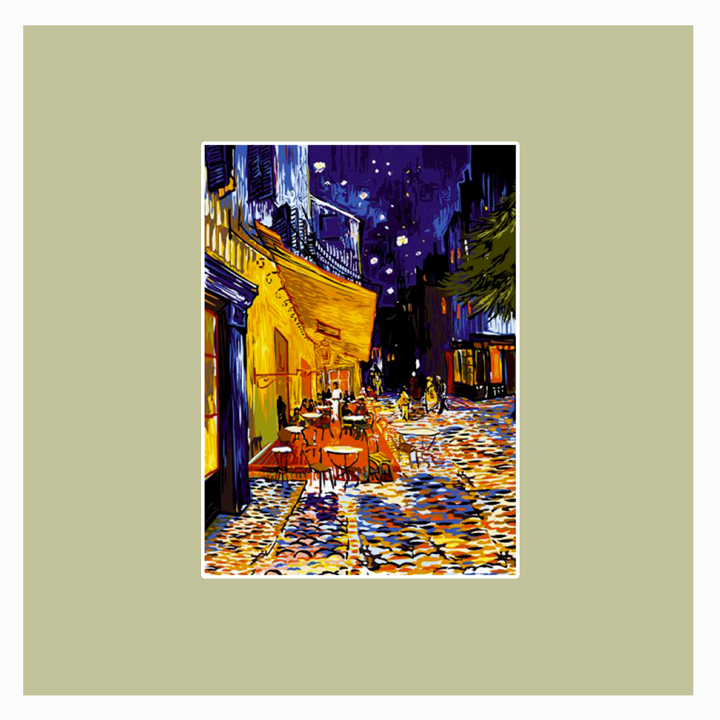 Il caffè di notte di Van Gogh - Ricamare a Mezzo Punto – La Casa Del ...